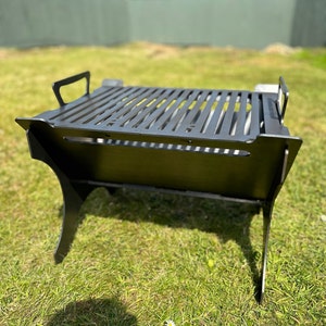 Collapsible BBQ Grill and Fire Pit. Perfect for Camping, the Beach and ...