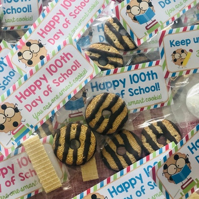 Editable 100th Day of School Treat Bag Topper, You Are One Smart Cookie ...