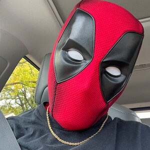 X-force Grey Deadpool Costume Cosplay Mask With Magnetic Eyes - Etsy
