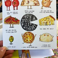 You Stole A Pizza My Heart Pizza Pun Love Card Anniversary - Etsy UK