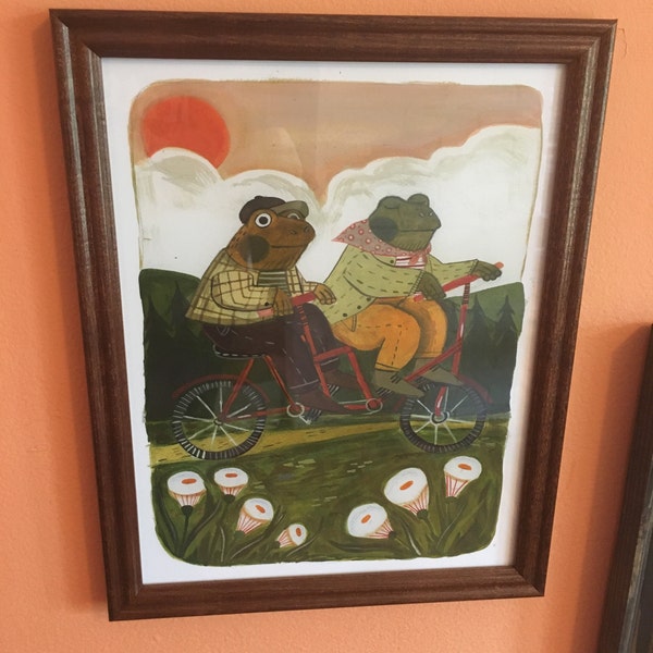 Frog and Toad's Bike Ride Print - Etsy