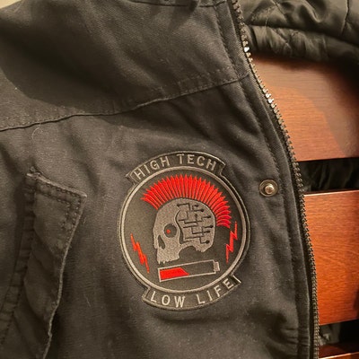High Tech Low Life Patch - Etsy