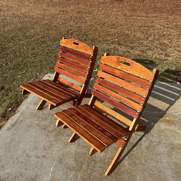 Collapsible Chair Plans With Full Size Patterns Outdoor Furniture DIY ...
