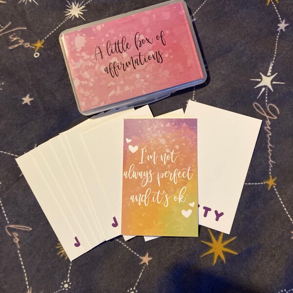 Positive Affirmation Cards, Daily Gratitude Cards, Mindfulness Gift ...