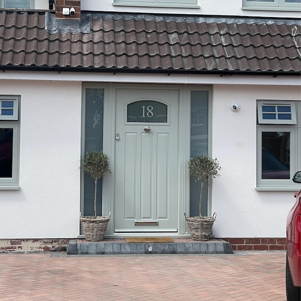 Superior Chrome Gold Door Numbers Transom Classic House Door Number ...