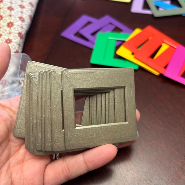 100 Vintage Metal Slide Frames - 2x2 - 35mm Slides - Metal Frames ...