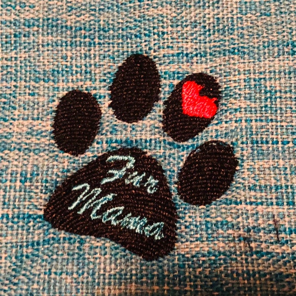 Paw Print Machine Embroidery Design 12 Sizes, Dog Paw Embroidery ...