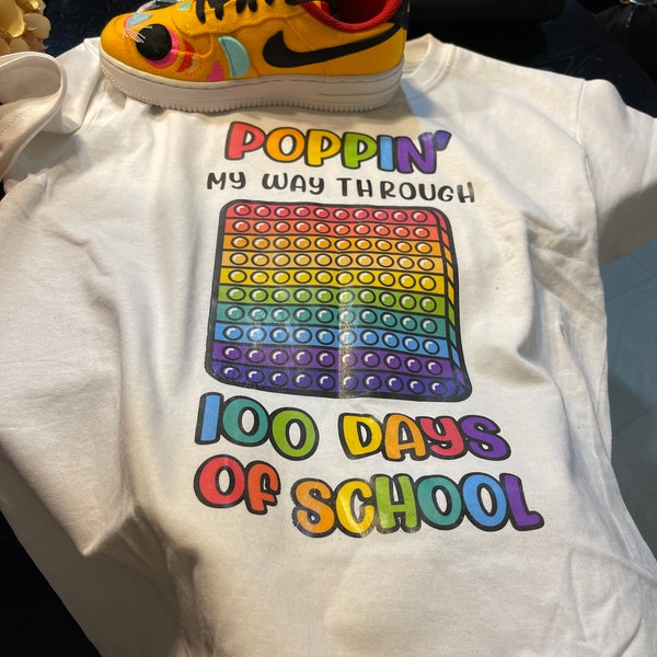 Poppin My Way Through 100 Days | 100 Days SVG | 100th Day of School ...