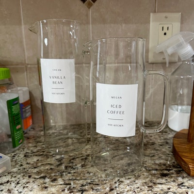 Coffee Bar Organization Labels Kitchen Labels Custom Labels Stickers ...