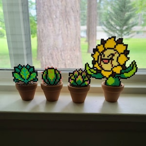 Retro Super Mario Flowers with Grass Mario Plant Video | Etsy