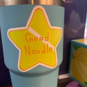 GOOD NOODLE Trendy Sponge Bob Meme Sticker Vinyl Waterproof Laptop ...