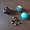 7-die Metal Micro Dice Set for D&D Dungeons and Dragons Polyhedral RPG ...