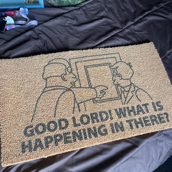 Restricted Access Funny R Rated Movie Doormat, Custom TV and Film ...