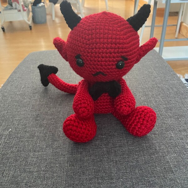 Amigurumi Crochet Devil Pattern, Halloween Decor, Pdf, Diy, Tutorial ...
