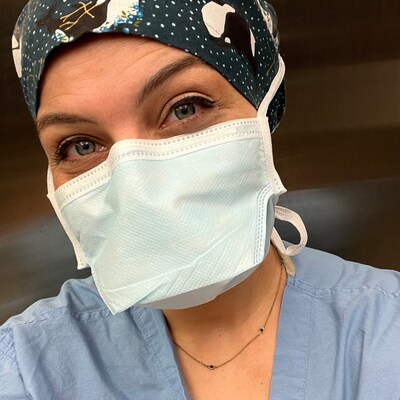 Sewing Machine Surgical Scrub Cap Craft Fun Hobby OR Hat Surgery Bonnet ...