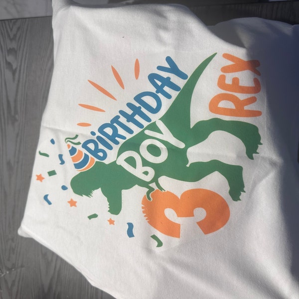 Three Rex 3 Rex Boy Dinosaur Birthday Shirt , 3 Rex Birthday Shirt, Boy ...