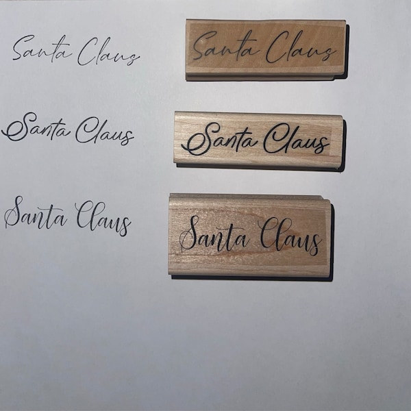 P125Q Santa's Signature Rubber Stamp - Choice Of - Etsy