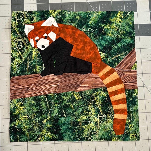 Red Fox Paper-piecing Quilt Pattern, PDF - Etsy