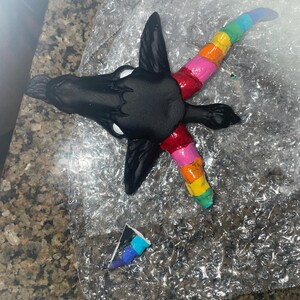 Handmade Beetlejuice Sandworm Inspired Ornate Oval Plaster Snake ...