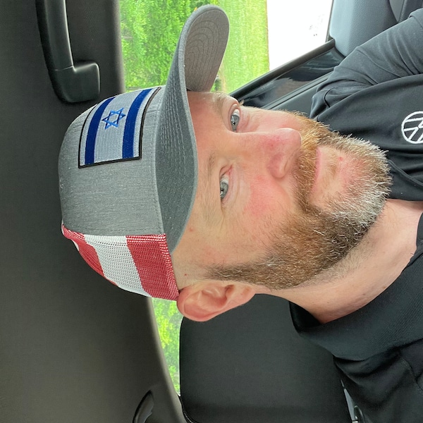 US American Flag Trucker Hat USA Mesh Snapback Cap Individually ...