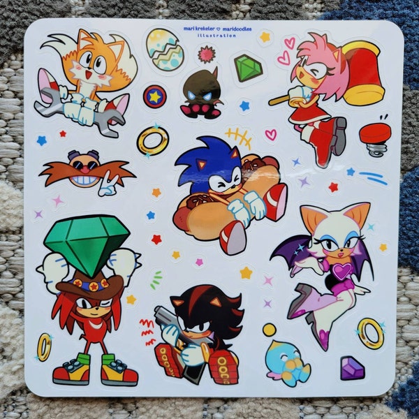 Sonic Friends 6x6" Sticker Sheet - Etsy