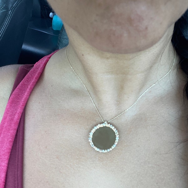 14K Real Gold Family Tree Necklace-gemstone Generational Tree Necklace ...