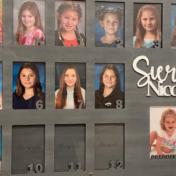 XL 4x6s School Years Photo Picture Frame Wall Art - Etsy