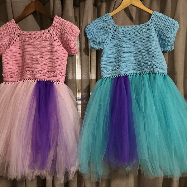 Easy Crochet Dress Pattern, Dress Pattern, Crochet Yoke Dress Pattern ...