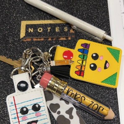 Notebook Paper Keychain, Notebook Paper Key Chain, Notebook Paper Key ...