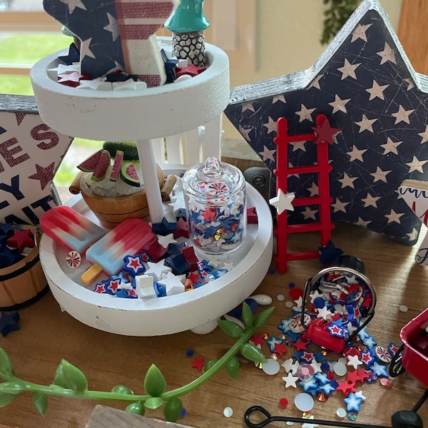 Fireworks and Sparklers, Fourth of July Fake Polymer Clay Sprinkles ...