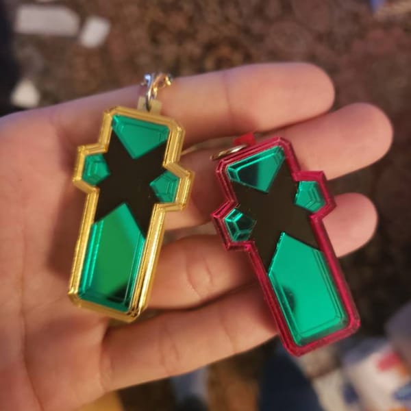 XB2 Cores Featuring Mythra Pyra Malos and Pneuma as Acrylic Necklace or ...