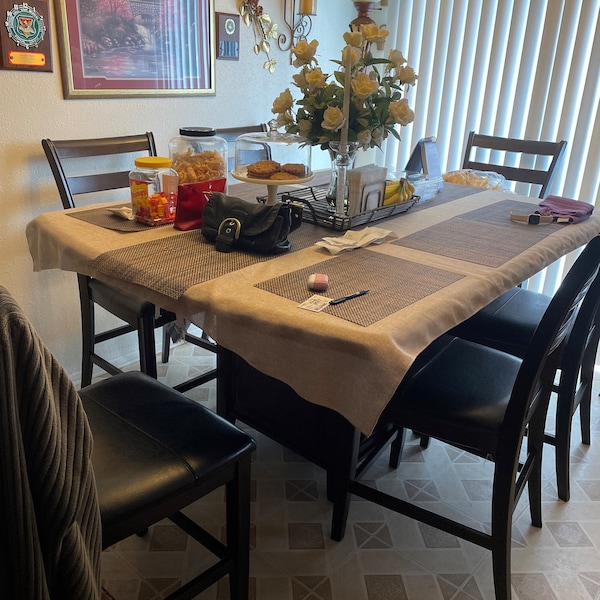Faux Burlap Textured Solid Tablecloth / Home / Wedding / Picnic ...