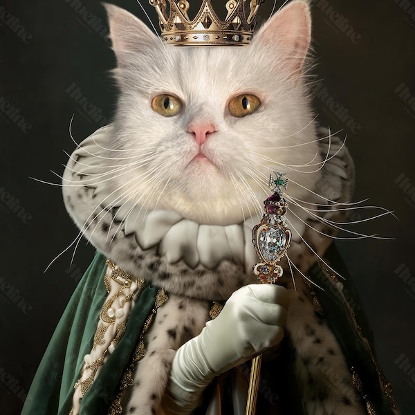 Custom Witch Pet Portrait From Photo Perfect Gothic Gift Dark Pet Gift ...