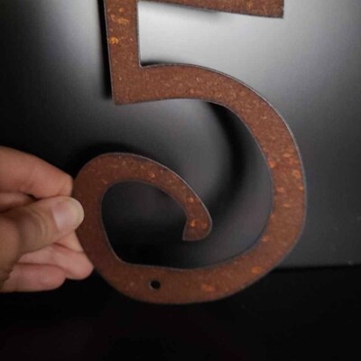 Individual House Numbers OR Letters Rustic Metal 4 Inch TO 8 Inch Size ...