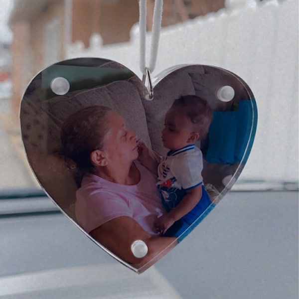 Hanging Car Photo Frames, Rearview Mirror Hanging Accessory, Car Decor ...