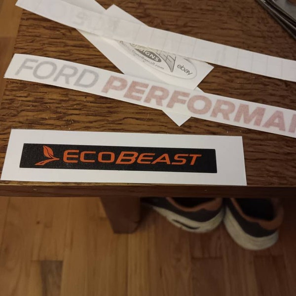 Uncoated Ford Ecobeast, Ecobeauty or Twin Turbo: (2) Emblem Ecoboost ...