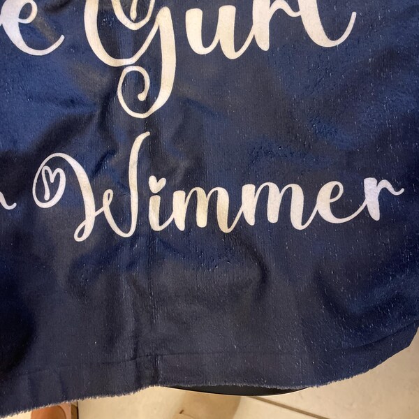 Personalized Swimming Blanket, Swimming Pool Throw Blankets, Swim Gift ...