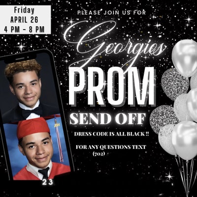 Prom Invitation, Prom Send off Flyer, Prom Invitation Flyer, Prom Flyer ...