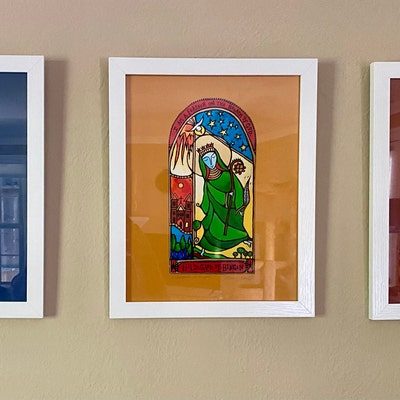 Saint Muirgen of Lough Neagh, Art Print, Dancing Monk Series - Etsy