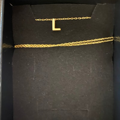 Block Name Necklace Name Necklace With Curb Chain - Etsy