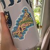 Cornwall Map Sticker | Cornwall Map Vinyl Sticker | Cornwall Stickers ...