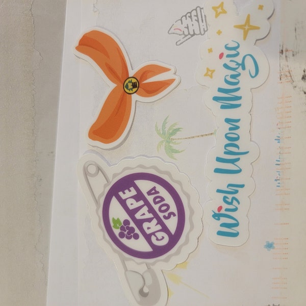 Grape Soda Pin Hidden Mickey Transparent Laptop Sticker/ Pixar Disney ...