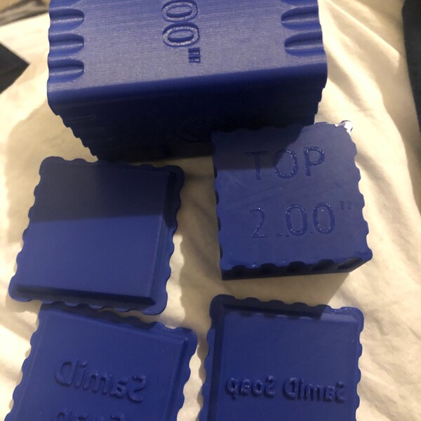 Add Your Own Text Square Mold Press 1.5" 2.25" 2.5" 3" 3.5" 4" 5" Three ...