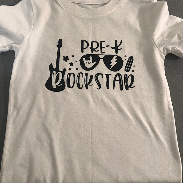 Pre-k Rockstar SVG, School SVG, Graduation SVG, Pre-k Svg, Iron on File ...