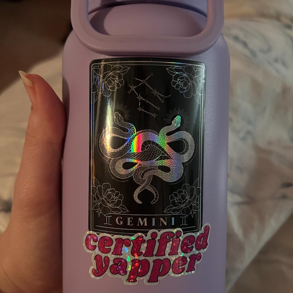 Zodiac Sign Holographic Stickers - Etsy