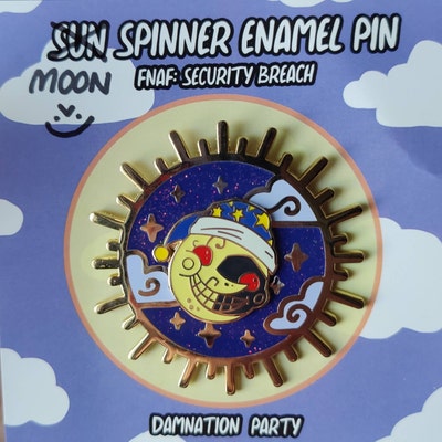 Moondrop FNAF Five Nights at Freddys Spinner Enamel Pin - Etsy