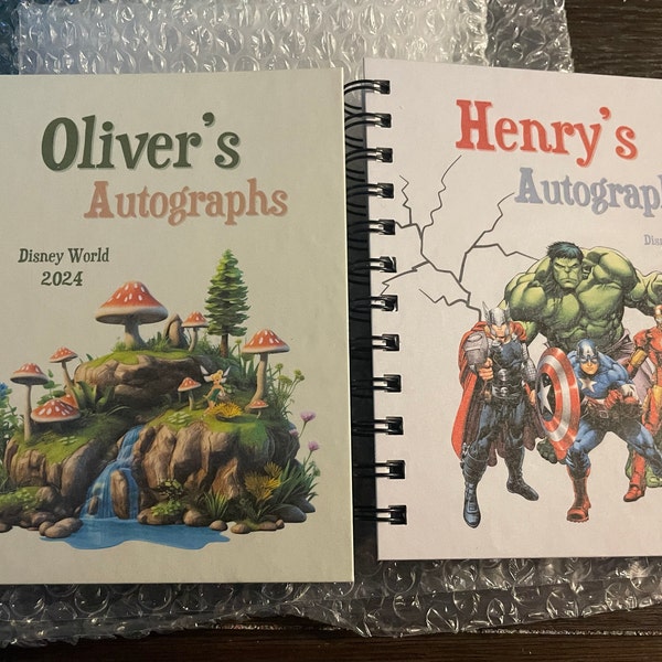 Disney Autograph Book WITH Photo Sleeves, Disney, Autograph Books ...