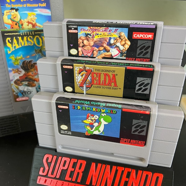 SNES Stacked Game Cartridge Display Stand - Etsy