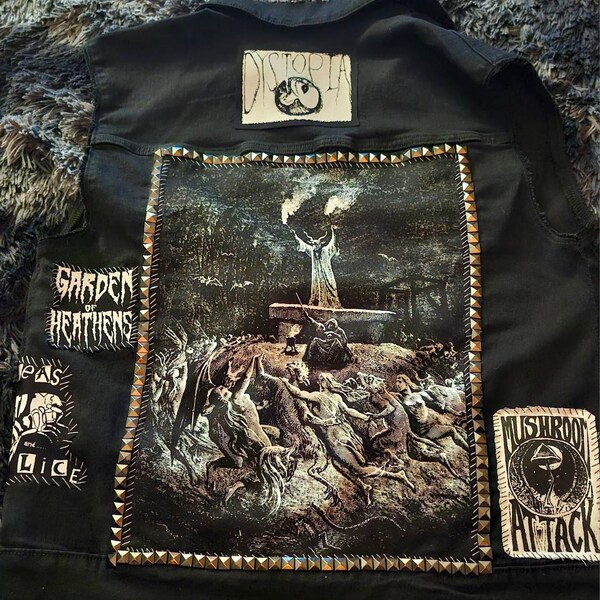 Émile Bayard - La Danse Du Sabbat Back Patch, Dance of the Sabbath ...