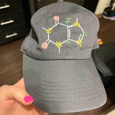 Custom Embroidered Chemical Structure Baseball Cap, Personalized ...